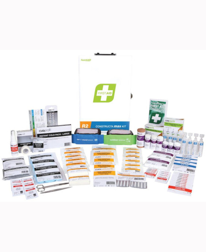 First Aid Kit, R2, Constructa Max Kit, Metal Wall Mount | Safety | FastAid