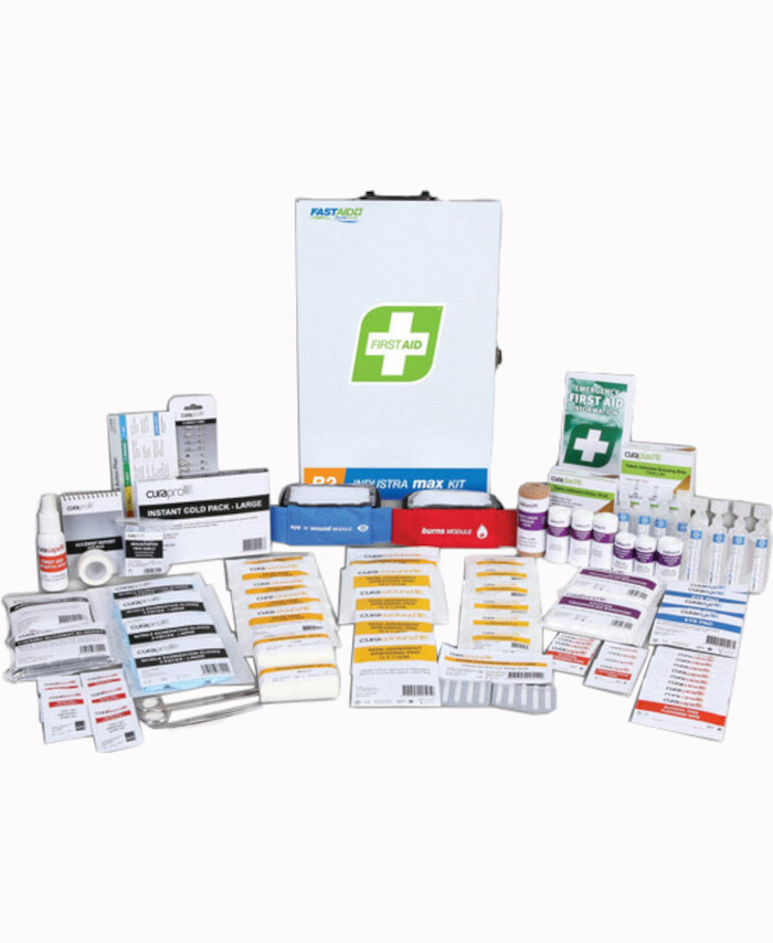 First Aid Kit, R2, Industra Max Kit, Metal Wall Mount - FastAid