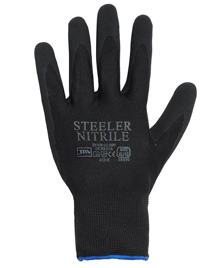 JB's STEELER SANDY NITRILE GLOVE (Single) - JB's wear