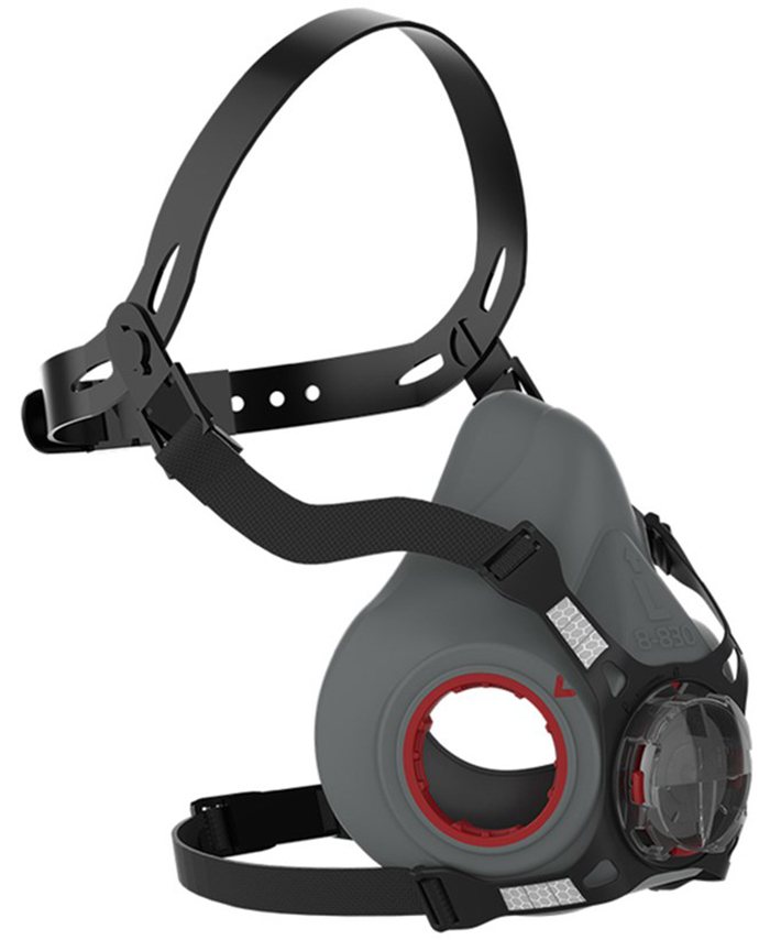 FORCE TYPHOON 8 HALF MASK RESPIRATOR ONLY - LARGE - JSP