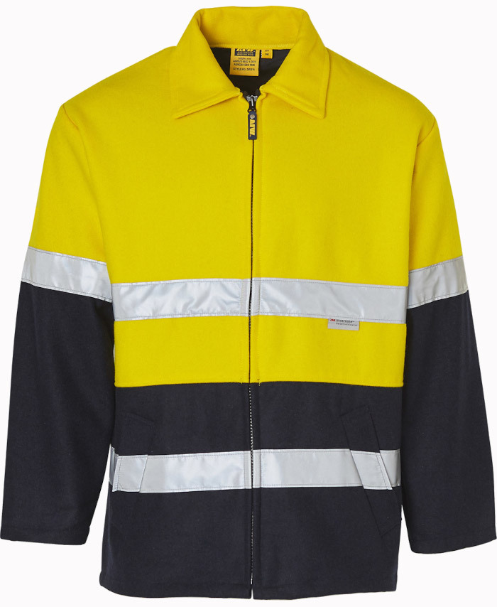 Hi-Vis Two Tone Bluey Safety Jacket with 3M Tapes - AIW