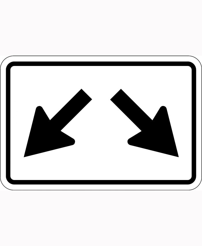 600x400mm - Aluminium - Class 1 Reflective - Central Obstruction Marker ...