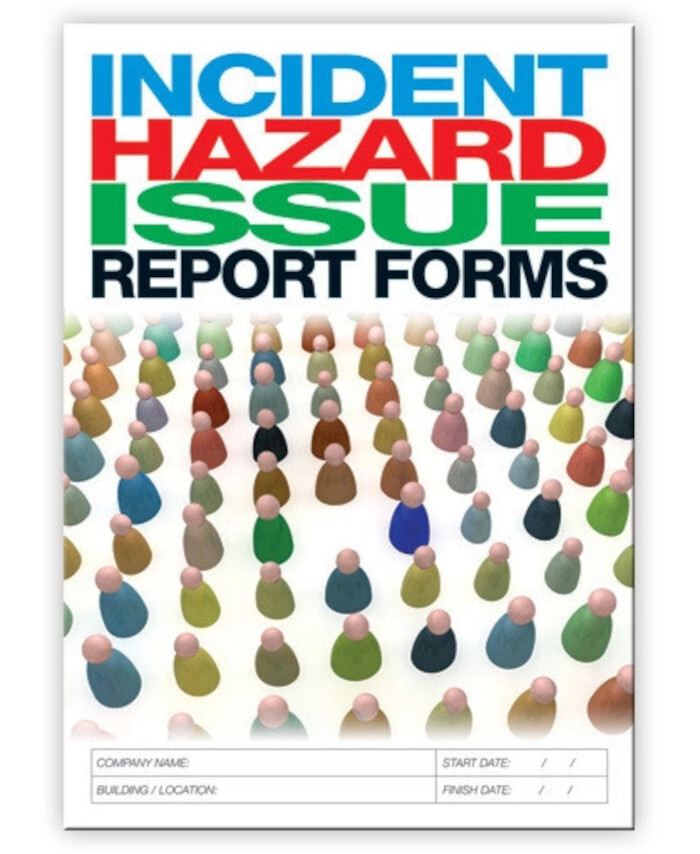 Incident/Hazard/Issue Report Forms Logbook - A4 Size - Uniform Safety Signs