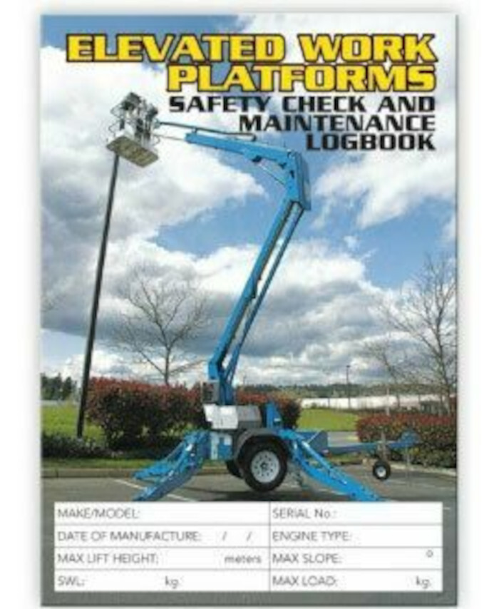 Log Book - Elevated Work Platform - A5 - Uniform Safety Signs