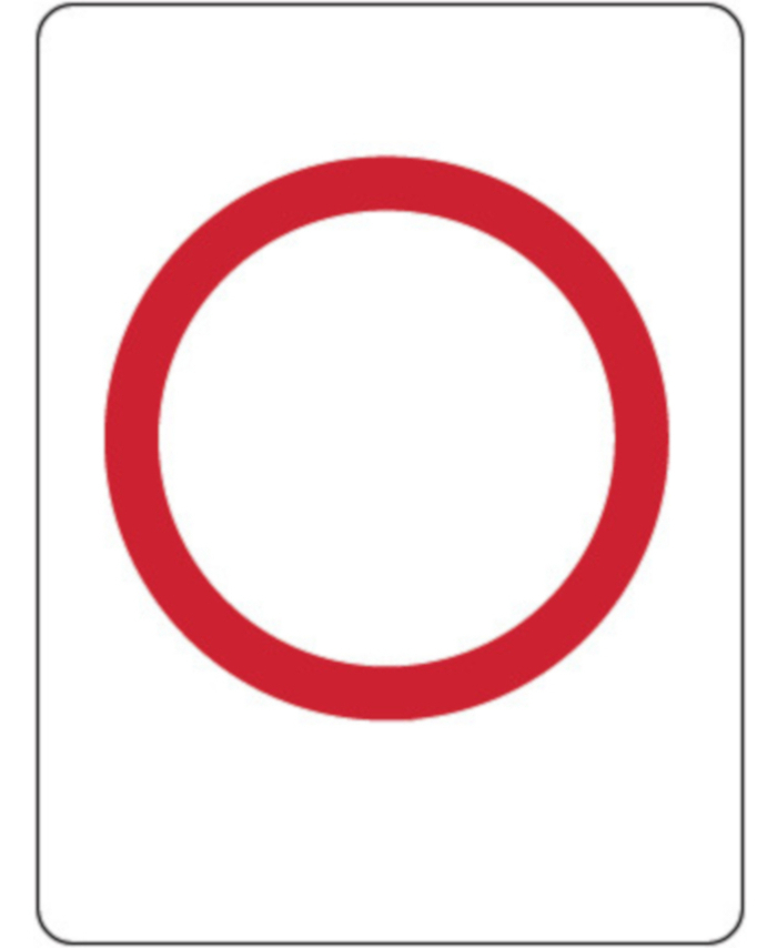 600x450mm - Aluminium - Class 1 Reflective - Blank Roundel - Uniform ...