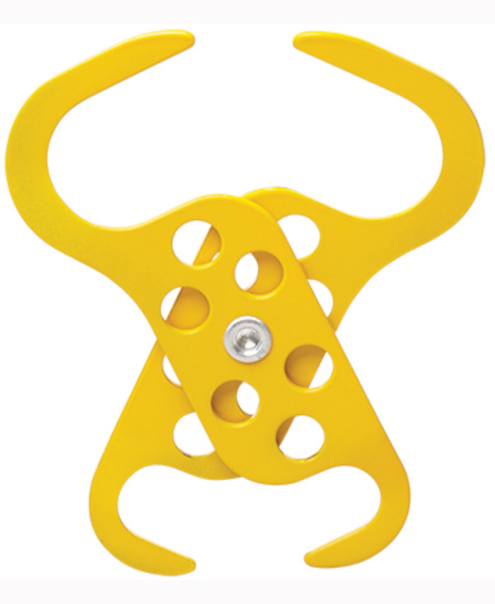 Scorpio Double Ended Lockout Hasp - Yellow - Uniform Safety Signs