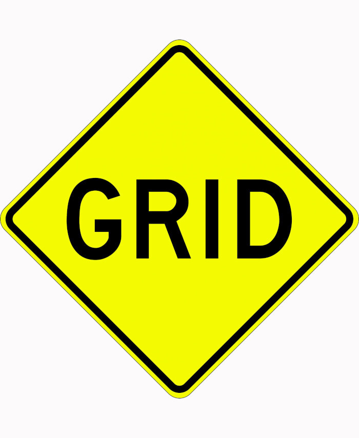 750x750mm - Aluminium - Class 1 Reflective - Grid - Uniform Safety Signs