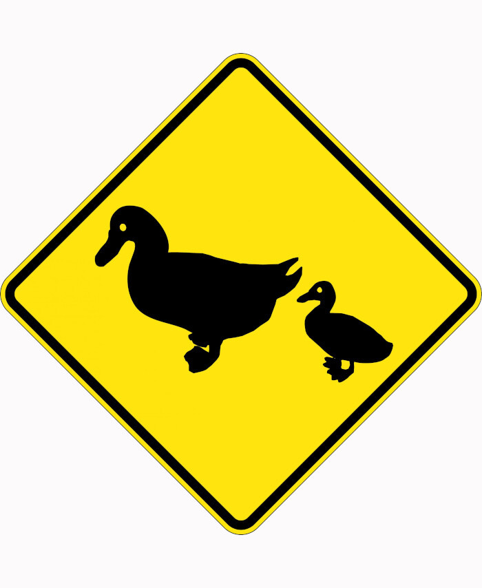 900x900mm - Aluminium - Class 1 Reflective - Ducks Picto - Uniform ...