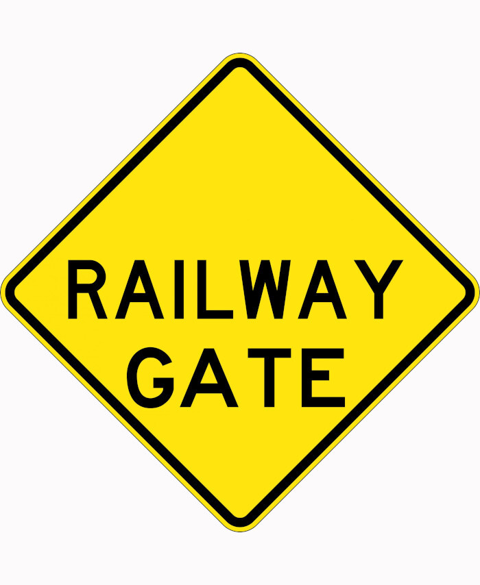 600x600mm - Aluminium - Class 1 Reflective - Railway Gate - Uniform ...