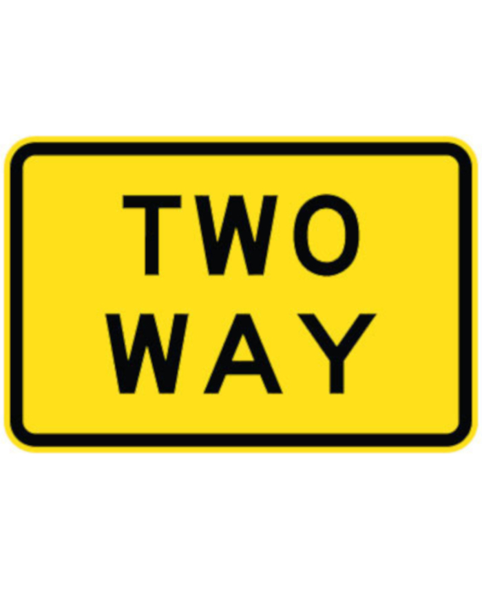 600x400mm - Aluminium - Class 1 Reflective - Two Way - Uniform Safety Signs